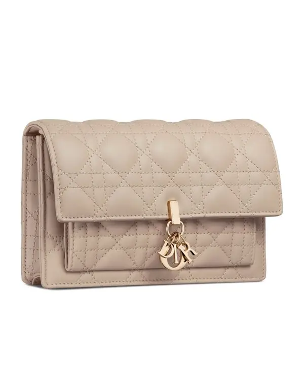 Dior Quilted Pouch With Chain