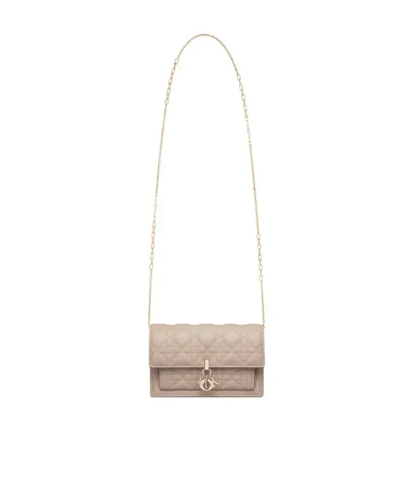 Dior Quilted Pouch With Chain