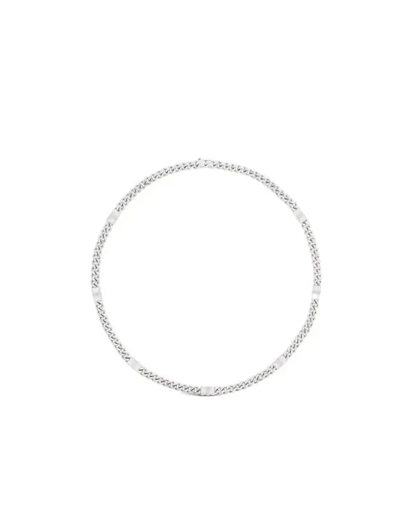 Celine Triomphe Small Gourmette Necklace - Silver