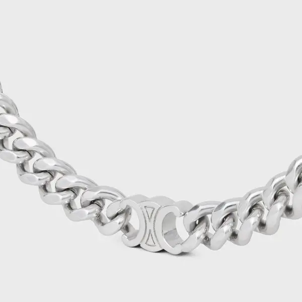 Celine Triomphe Small Gourmette Necklace