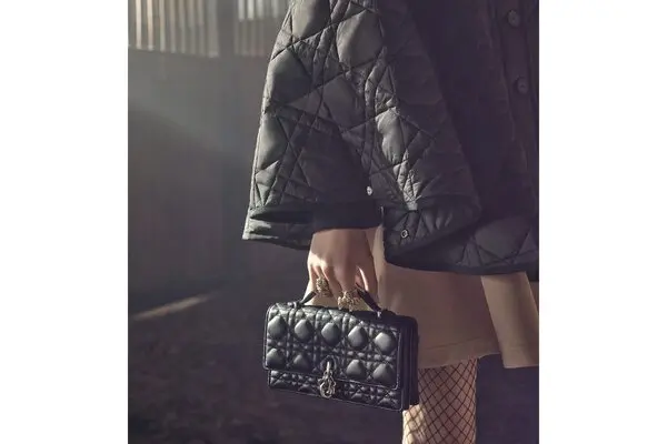 Dior Lady Top Handle Clutch Bag