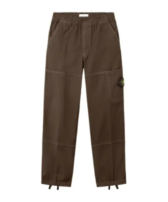 Stone Island Loose-fit Cargo Trousers With Elasticated Waistband