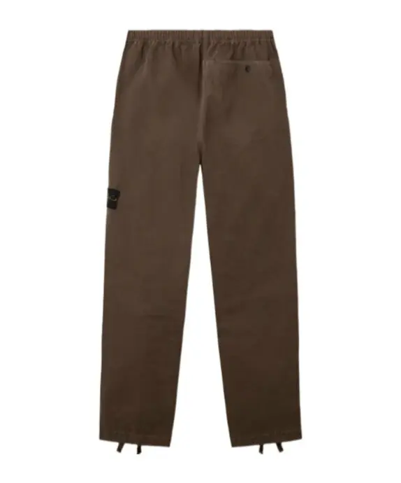 Stone Island Loose-fit Cargo Trousers With Elasticated Waistband