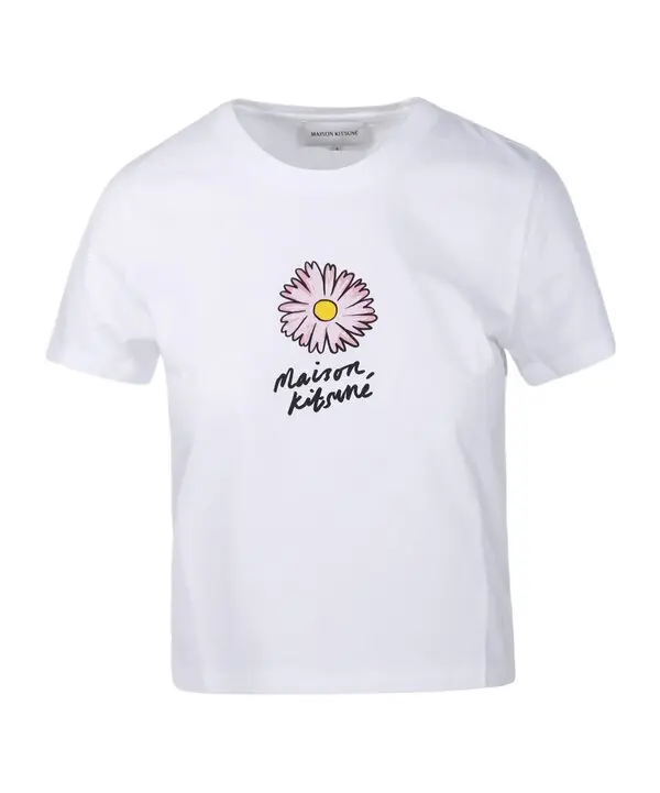 Maison Kitsuné Floating Flower" Printed Crewneck T-shirt