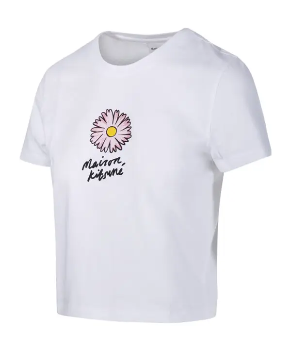 Maison Kitsuné Floating Flower" Printed Crewneck T-shirt