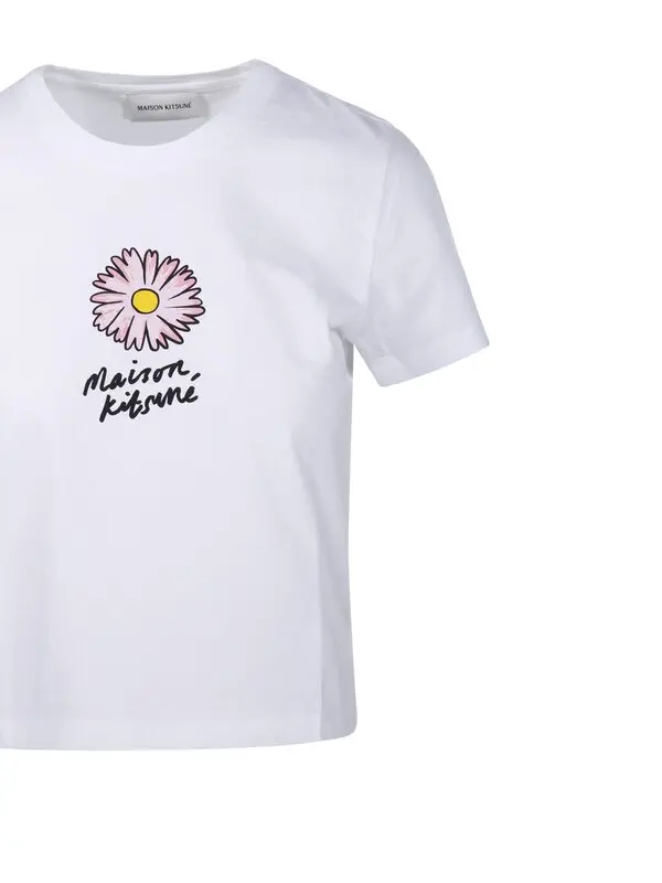 Maison Kitsuné Floating Flower" Printed Crewneck T-shirt