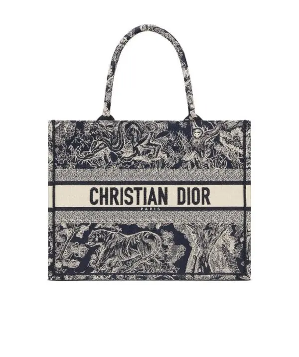 Dior Medium Book Tote - Blue
