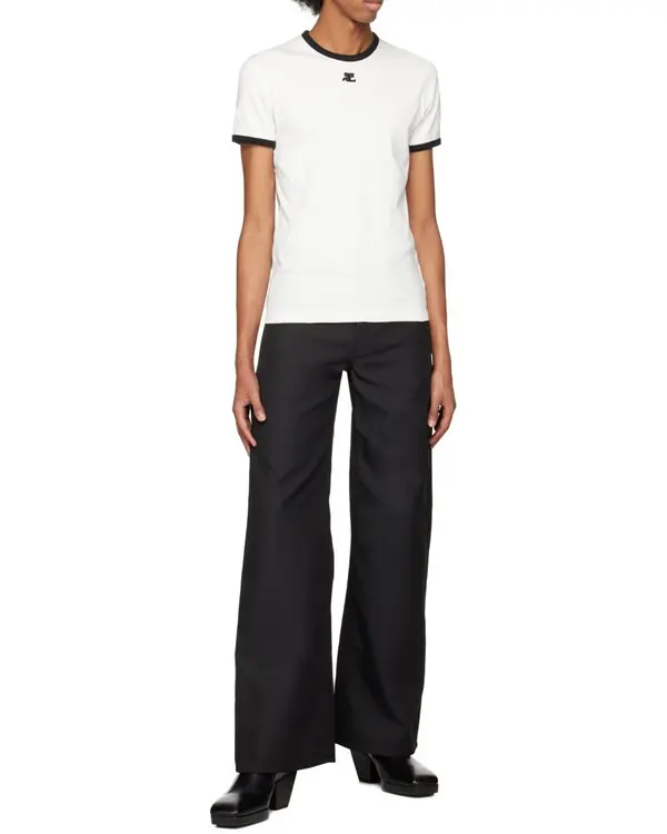 COURREGES Logo-patch T-shirt