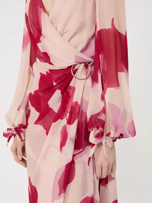Max Mara Printed Georgette Dress