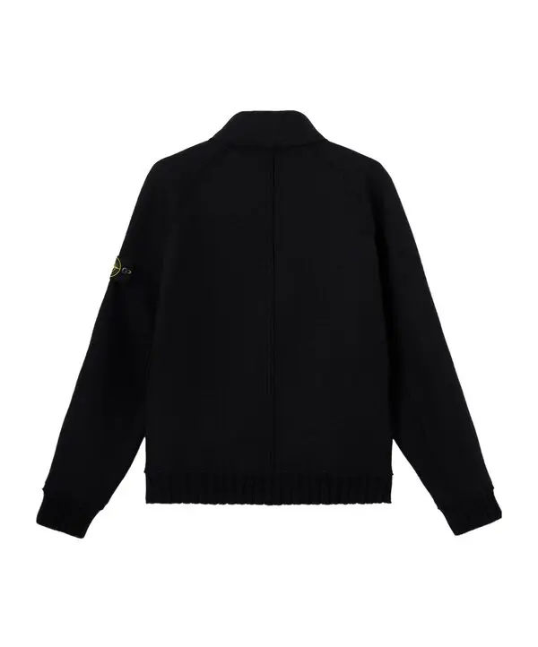 Stone Island Logo Patch Zip-up Jacket
