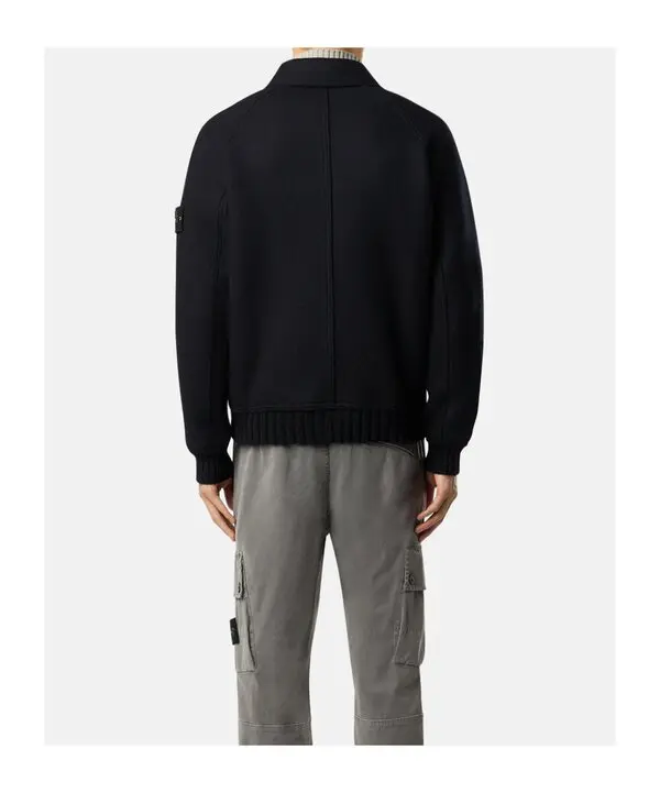Stone Island Logo Patch Zip-up Jacket