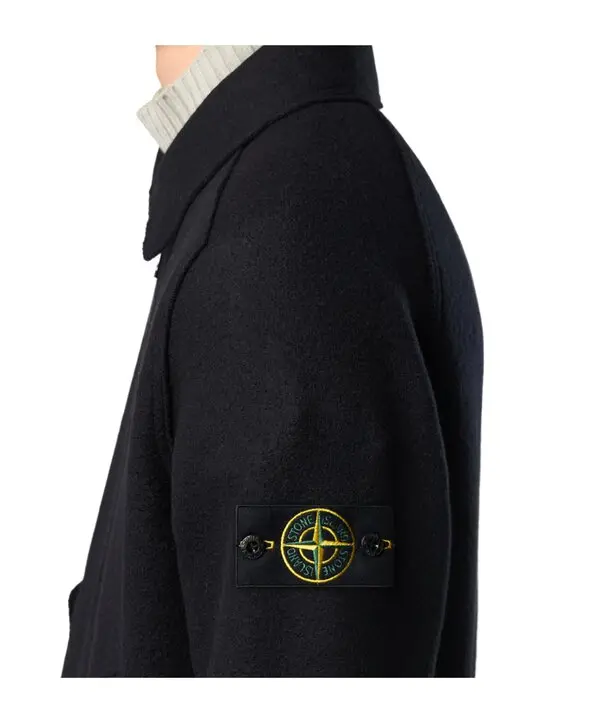 Stone Island Logo Patch Zip-up Jacket
