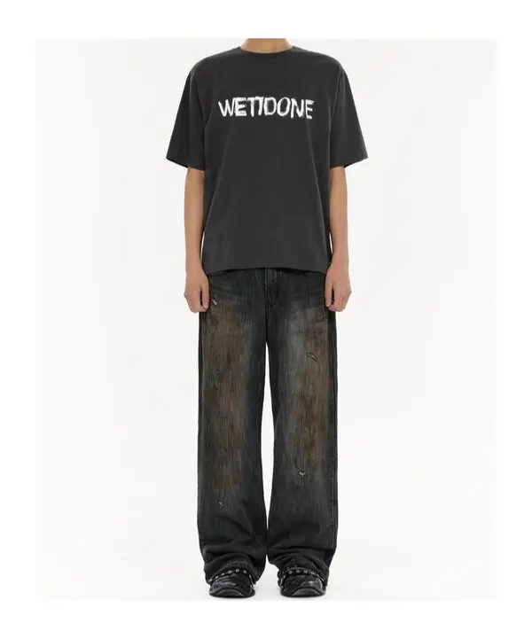 We11Done Logo-painted T-shirt