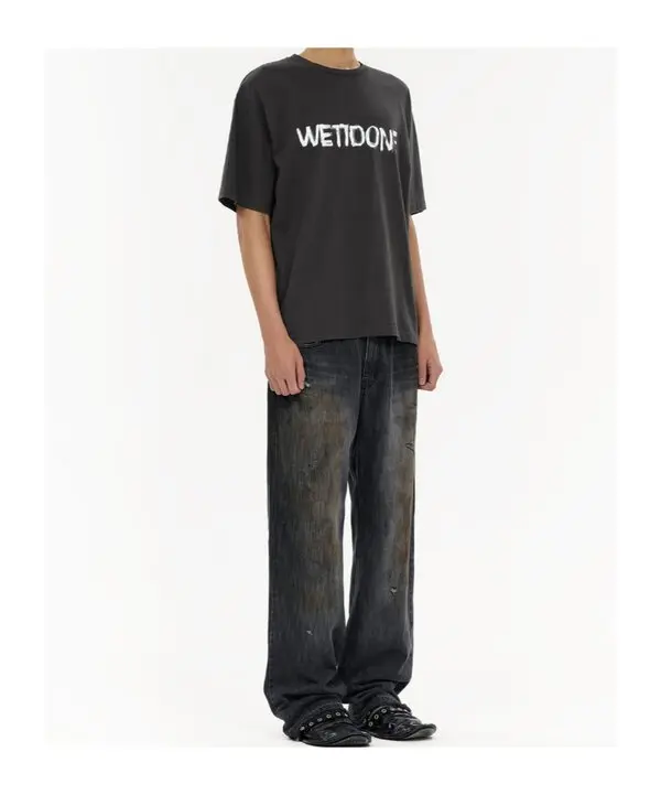 We11Done Logo-painted T-shirt