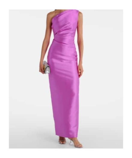 Solace Kira Draped Satin Gown