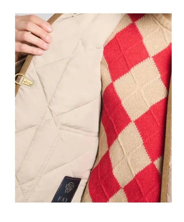 FAY Diamond-quilted 3 Ganci In Technical Fabric