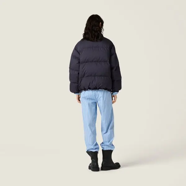 Miu Miu Reversible Technical Pongé Down Jacket