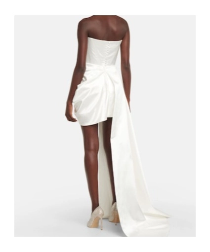 Alex Perry Bridal Blair Satin Mini Dress