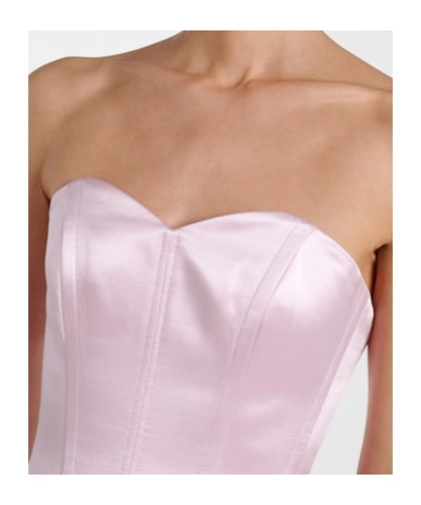 Alex Perry Cotton And Silk Satin Corset