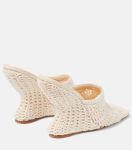 Magda Butrym Crochet Wedge Sandals