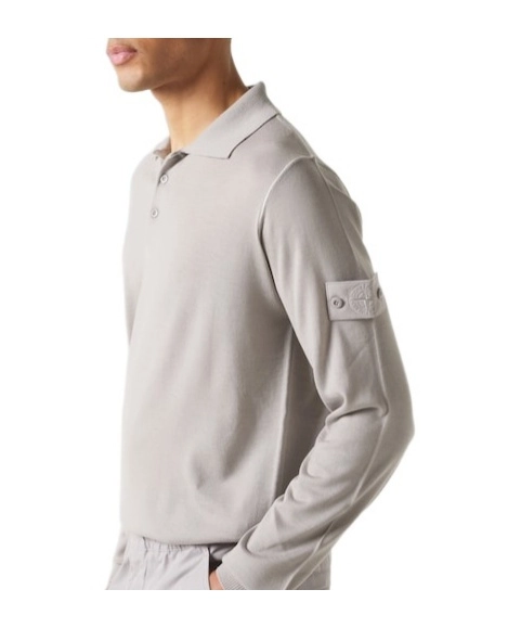 Stone Island Compass Virgin Wool Polo Shirt