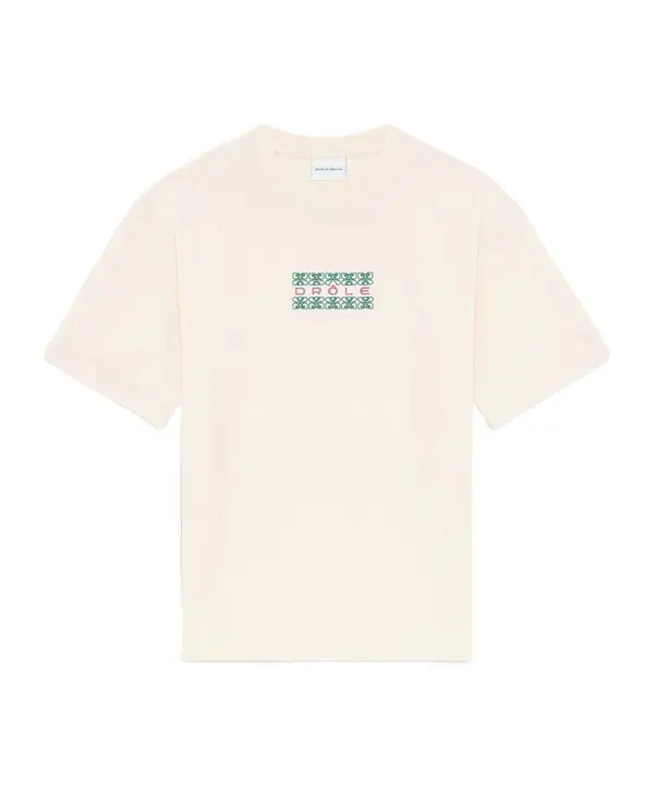 Drole De Monsieur Embroidered-logo T-shirt - White