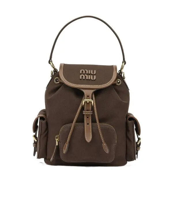 Miu Miu Logo-detailed Backpack
