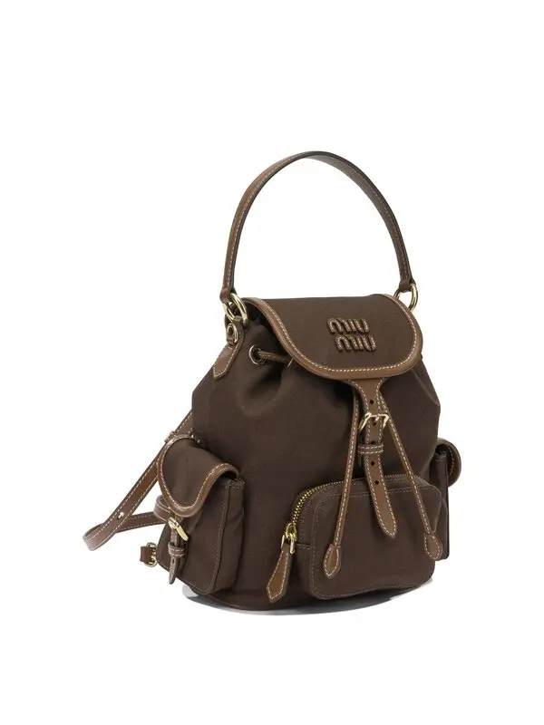 Miu Miu Logo-detailed Backpack