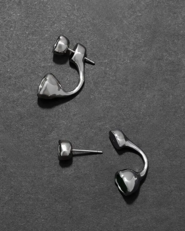 Alexis Bittar Asterales Front Back Earring Sapphire Blue