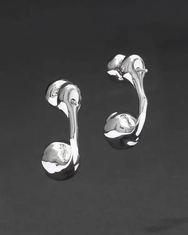 Alexis Bittar Asterales Front Back Earring Sapphire Blue
