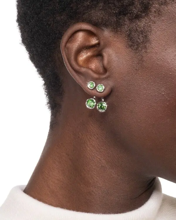 Alexis Bittar Asterales Front Back Earring Sapphire Blue