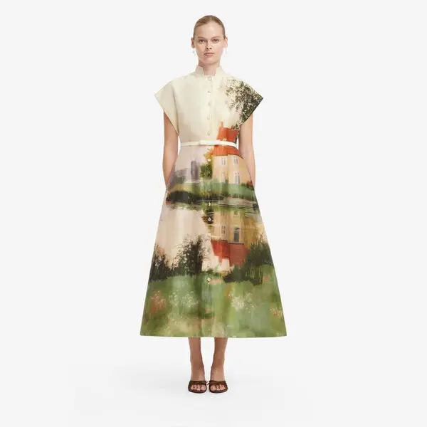 LEO LIN Aubrey Shirt Midi Dress