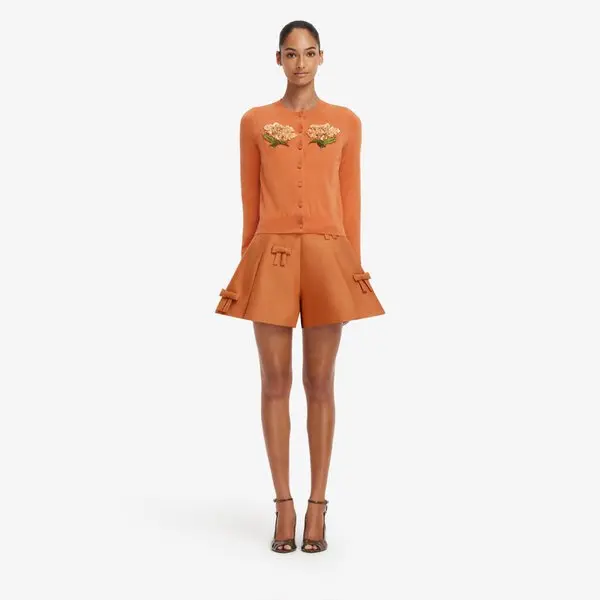 LEO LIN Claire Embellished Cashmere Blend Cardigan