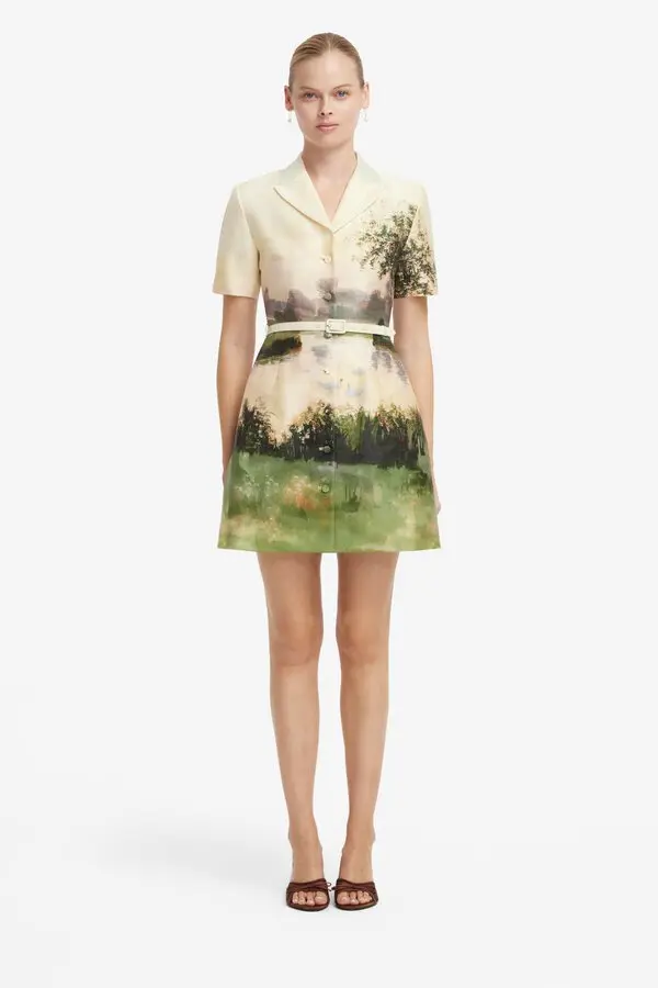 LEO LIN Brigitte Mini Dress - Serene Print