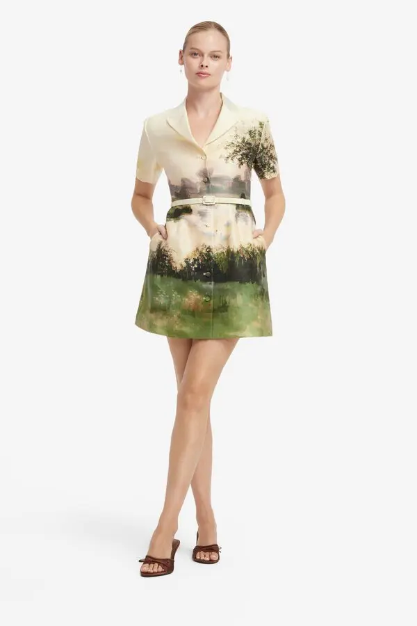 LEO LIN Brigitte Mini Dress - Serene Print