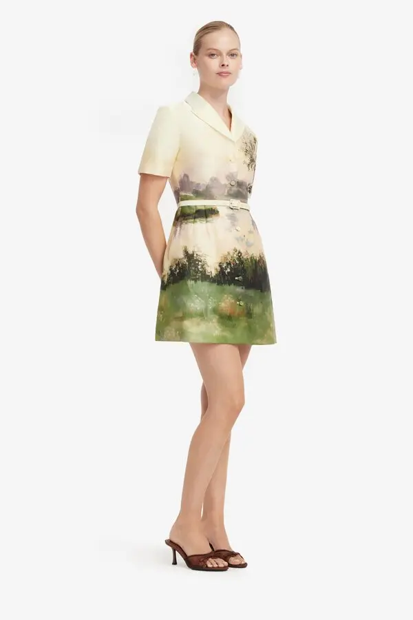LEO LIN Brigitte Mini Dress - Serene Print