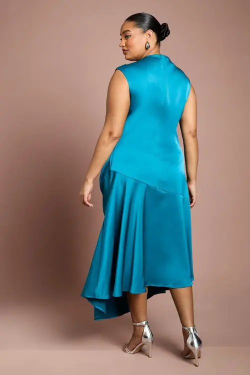 Coast Cowl Neck Drape Midi Dress