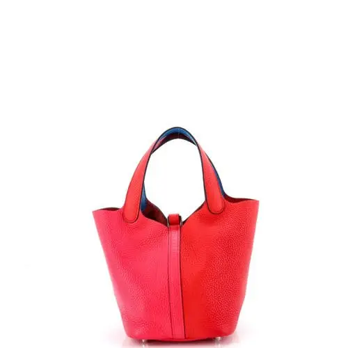 Hermès Picotin Lock Bag Tricolor Clemence Pm