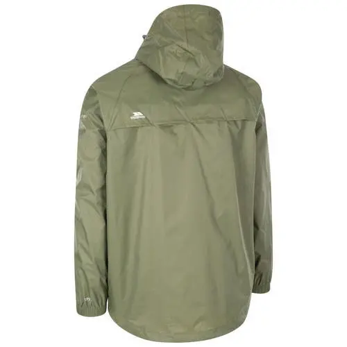 TRESPASS Gender Inclusive Qikpac Waterproof Jacket - Moss