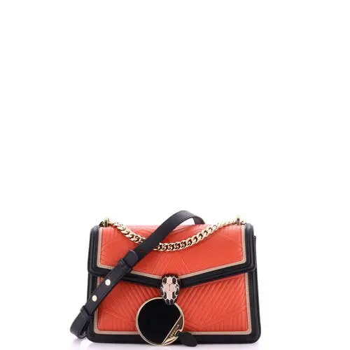 BVLGARI Serpenti Forever Shoulder Bag Quilted Leather
