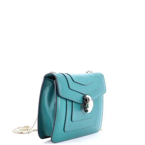 BVLGARI Serpenti Forever Square Shoulder Bag Leather Small