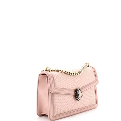 BVLGARI Serpenti Forever Shoulder Bag Quilted Leather