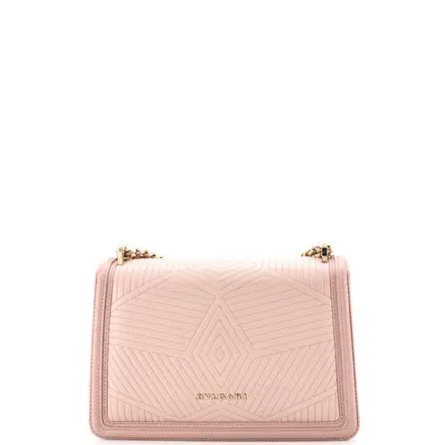 BVLGARI Serpenti Forever Shoulder Bag Quilted Leather