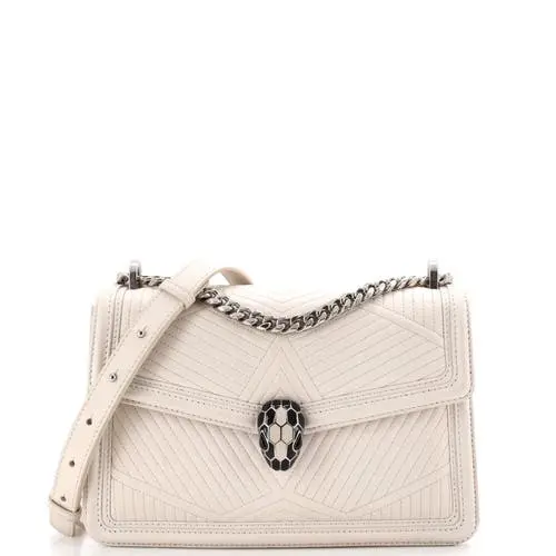 BVLGARI Serpenti Forever Shoulder Bag Quilted Leather