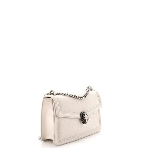 BVLGARI Serpenti Forever Shoulder Bag Quilted Leather