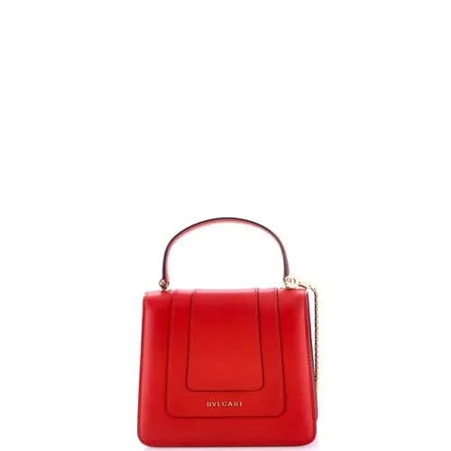 BVLGARI Serpenti Forever Top Handle Bag Leather Small