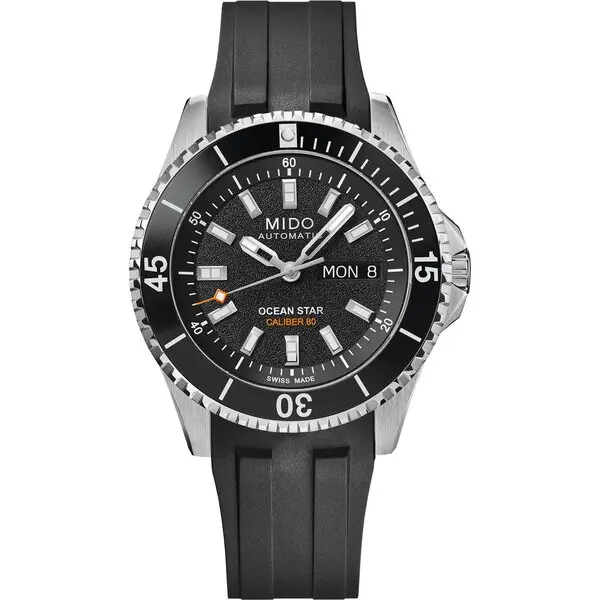 MIDO Ocean Star 200 Automatic Rubber Strap Watch