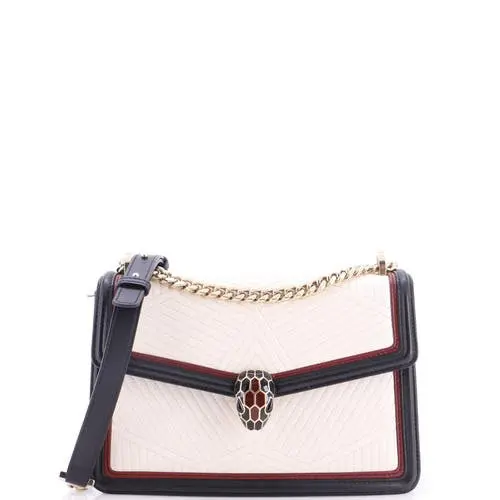 BVLGARI Serpenti Forever Shoulder Bag Quilted Leather