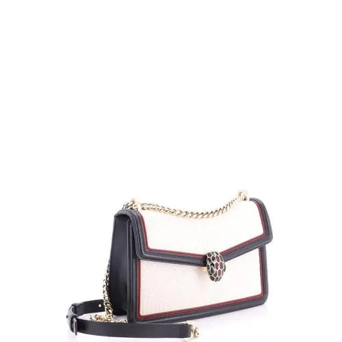 BVLGARI Serpenti Forever Shoulder Bag Quilted Leather