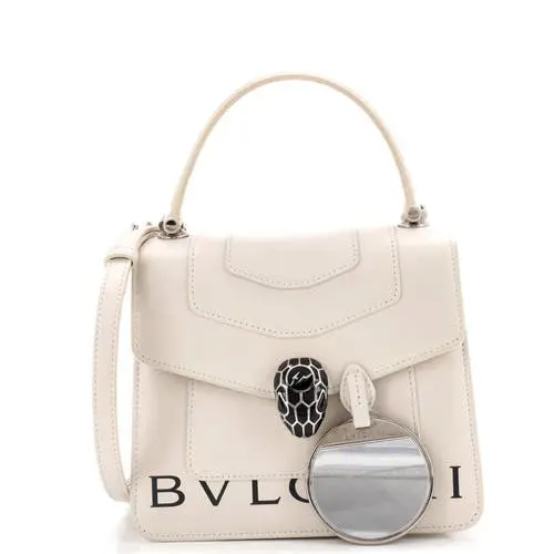 BVLGARI Fragment Serpenti Forever Top Handle Bag Leather Small